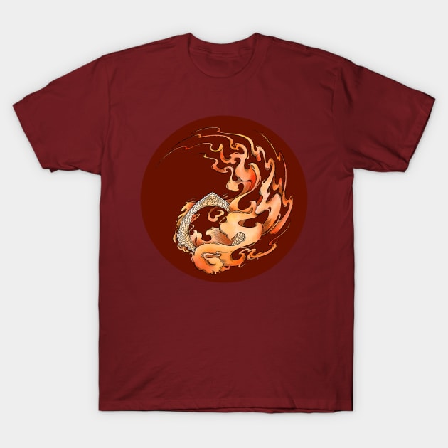Red Mana Symbol in a Japanese Traditional Style- for fans of Magic the ...