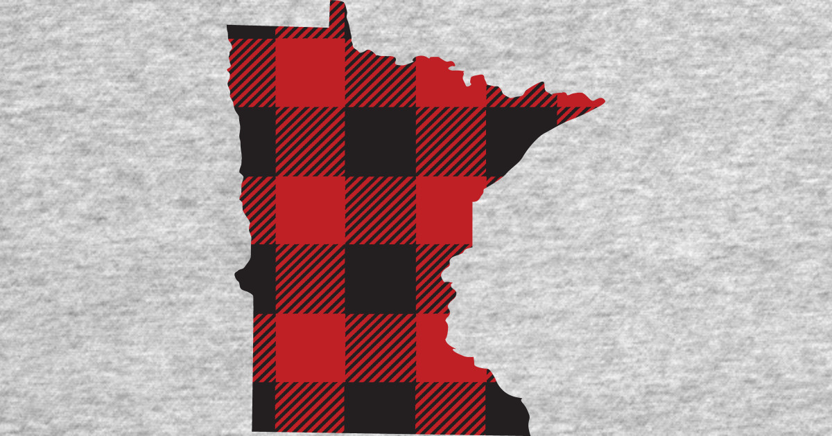 Minnesota Flannel Plaid MN State Design - Minnesota - Baseball T-Shirt ...