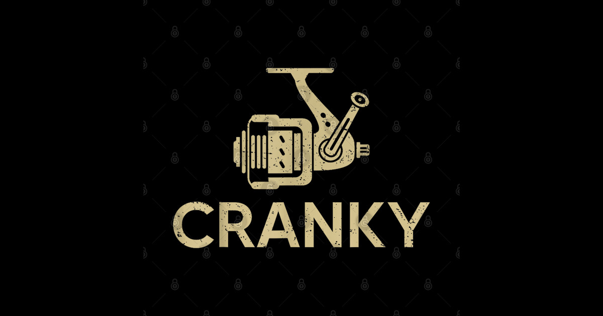 Cranky Fishing Reel - Cranky Fishing Reel - Sticker | TeePublic