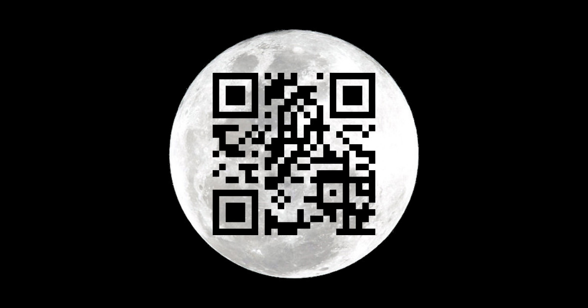 Dear Moon QR Code - Spacex - Pin | TeePublic