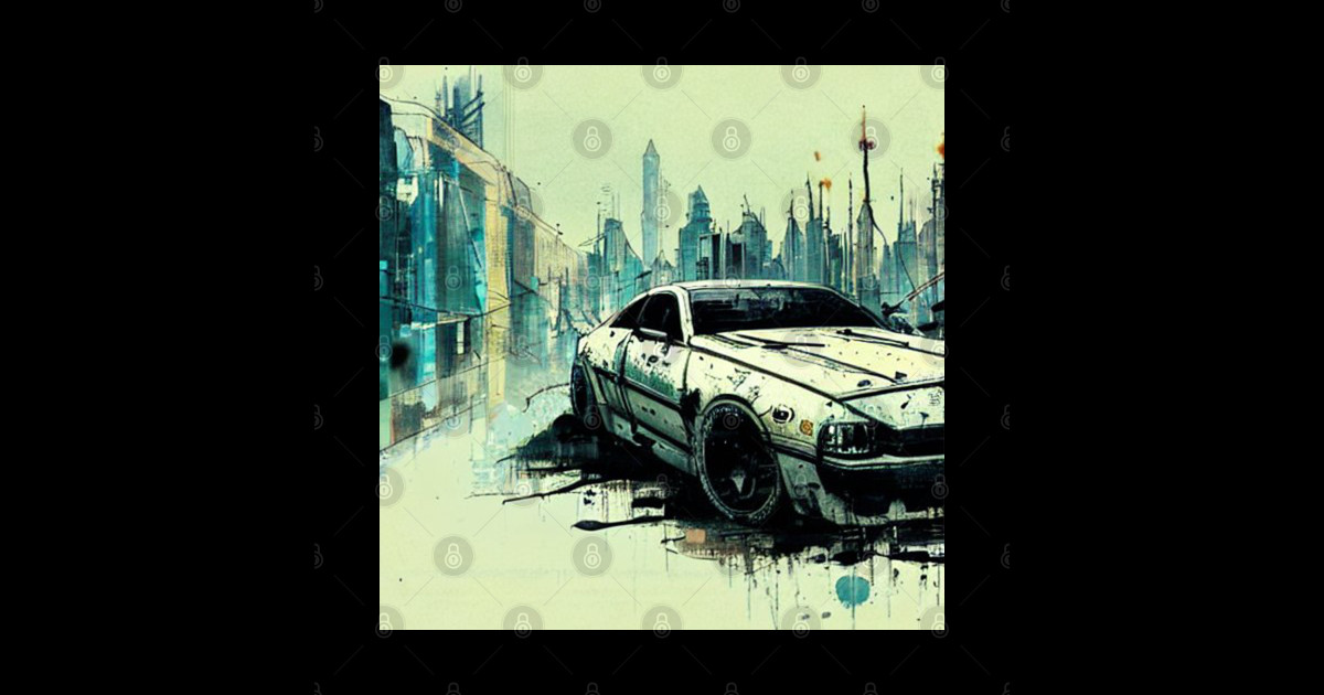 Rust in Peace - Sport Car - Sticker | TeePublic