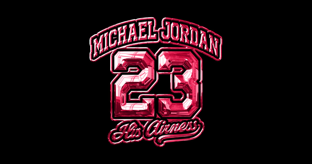 23 - Michael Jordan Chrome Effect - Michael Jordan - Magnet | TeePublic