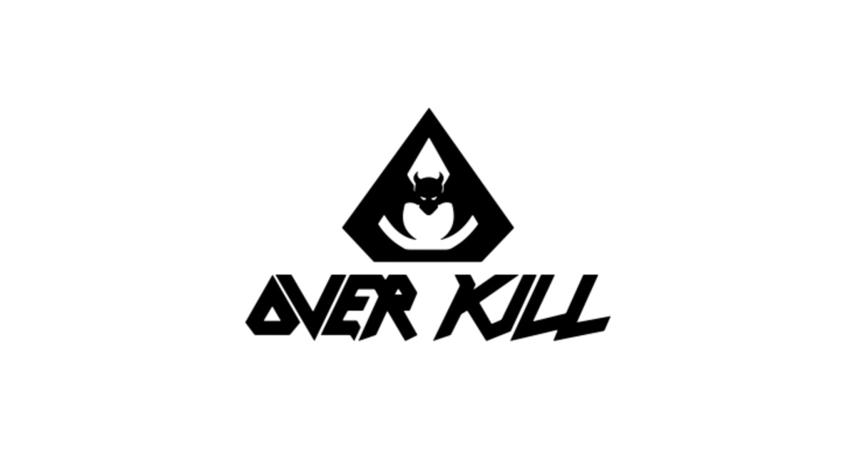 The Black Logo Over Kill BAnd - Over Kill Band - T-Shirt | TeePublic