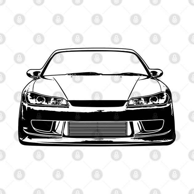 Nissan Silvia S15 Sketch Art - Nissan - T-Shirt | TeePublic