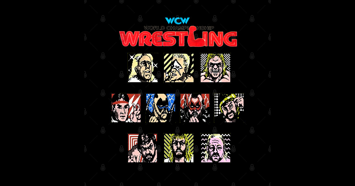 WCW NES Wrestling - Video Game - Posters and Art Prints | TeePublic