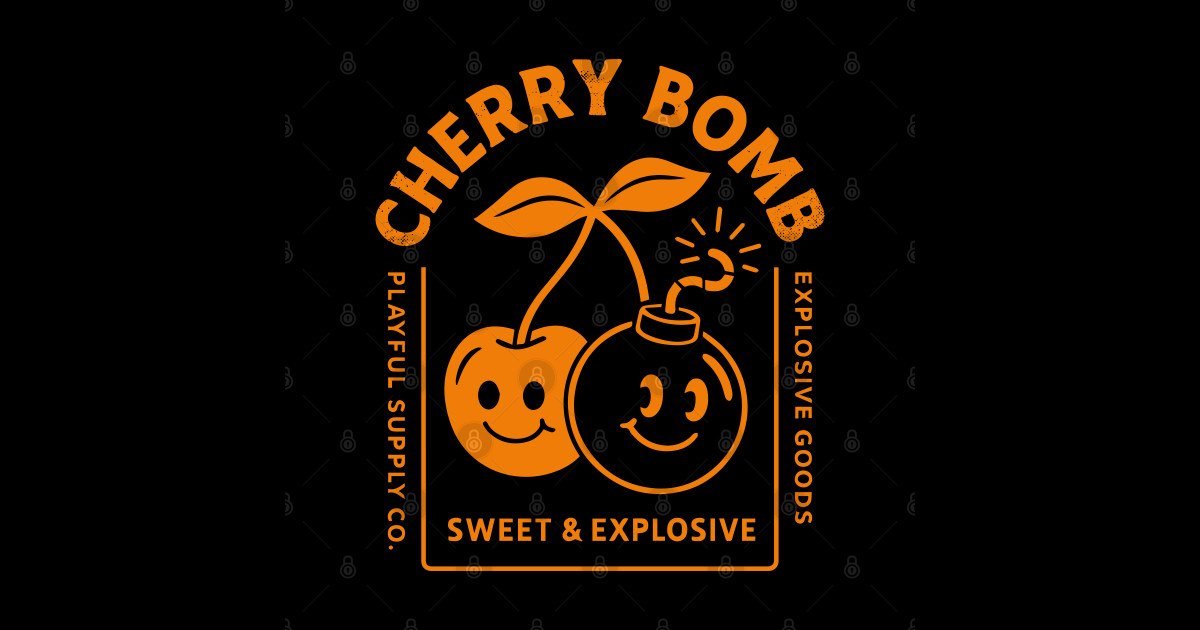 Cherry Bomb Duo - Sweet & Explosive Fun - Cherry Bomb - Sticker | TeePublic