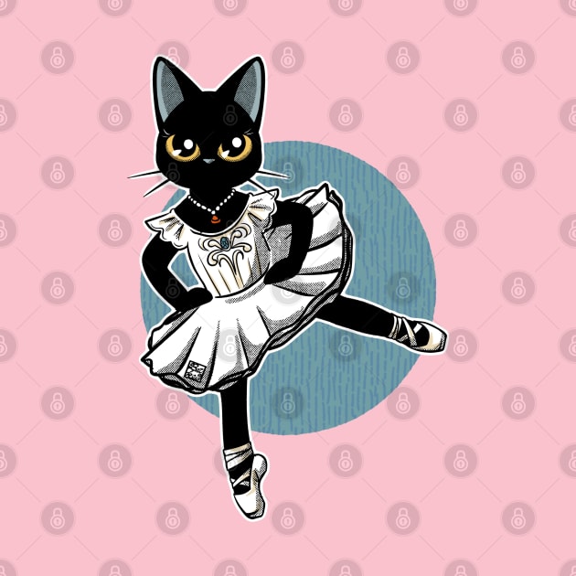 Cat Ballet Dancer - Cat - T-Shirt | TeePublic