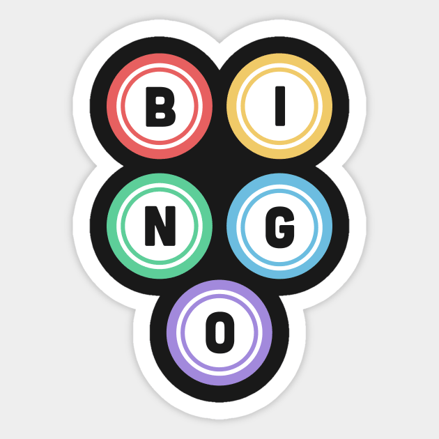 BINGO Balls - Bingo - Sticker | TeePublic
