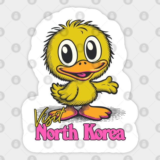 Visit North Korea - North Korea - Sticker | TeePublic