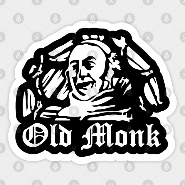 Old Monk Vintage Indian Rum - India - Sticker | TeePublic