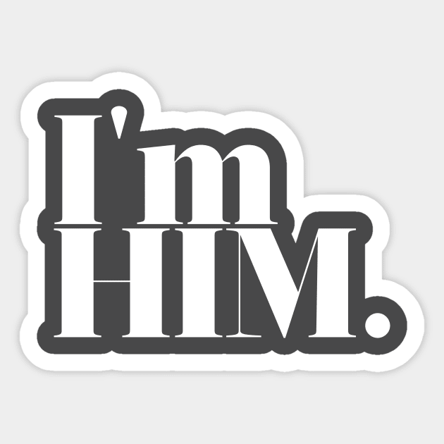 him logo text