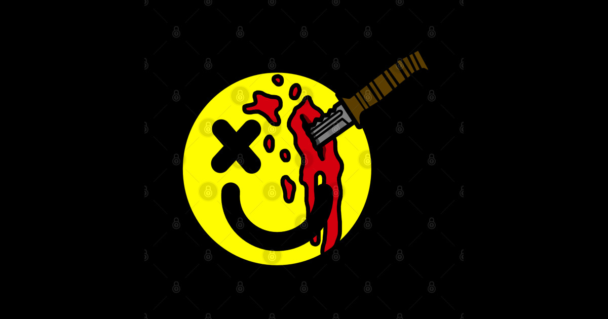 Knife Eye Smiley - Smiley Face - Sticker | TeePublic