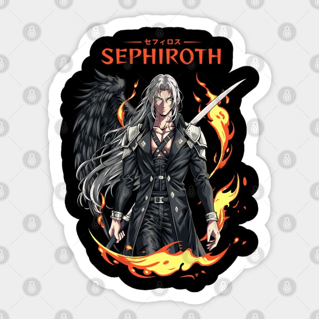 sephiroth the fallen angel - Sephiroth One Winged Angel - Sticker ...