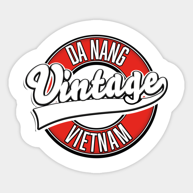 Da Nang vietnam retro logo - Da Nang Vietnam - Sticker | TeePublic