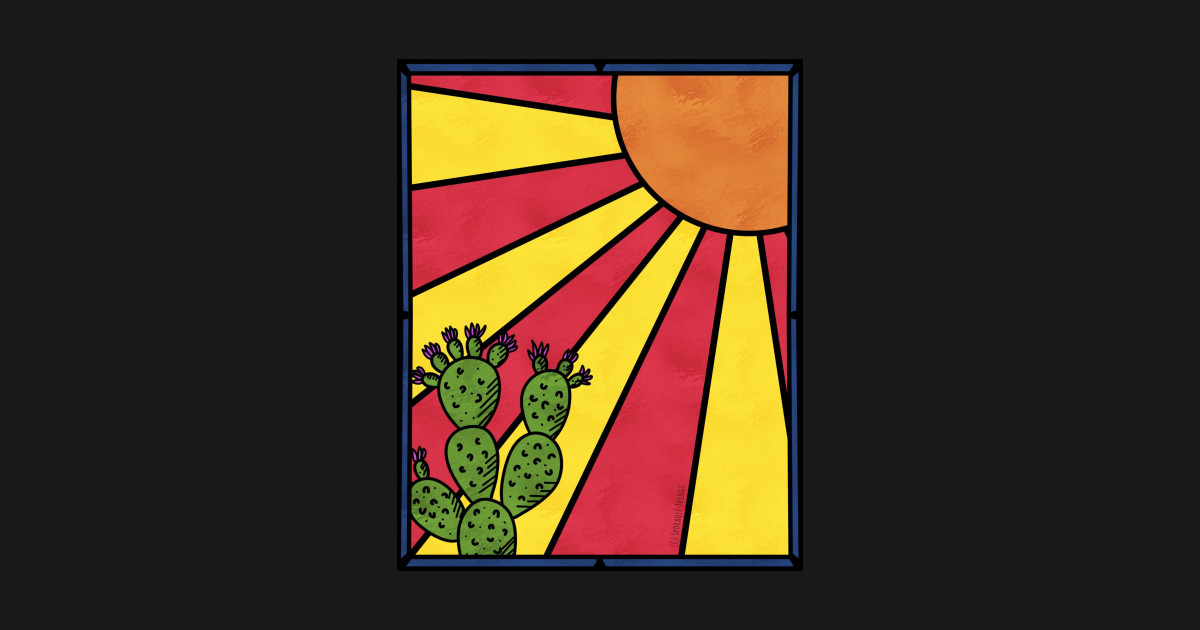Cactus Sun Rays - Cactus - T-Shirt | TeePublic