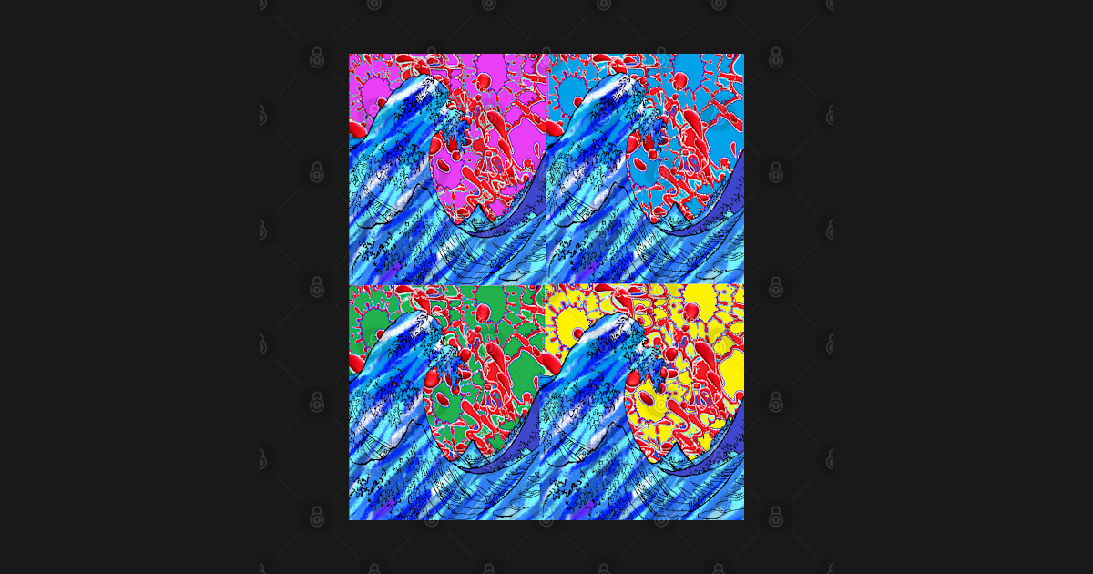 4 waves Pop Art - Pop Art - T-Shirt | TeePublic