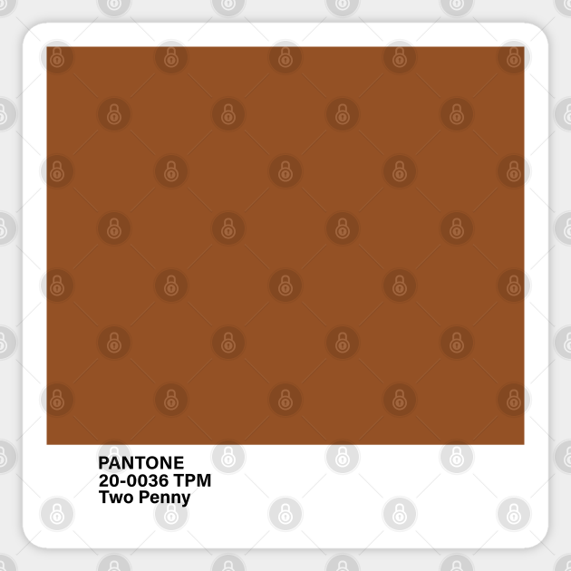 pantone 20-0036 TPM Two Penny - Pantone 20 0036 Tpm Two Penny - Sticker ...