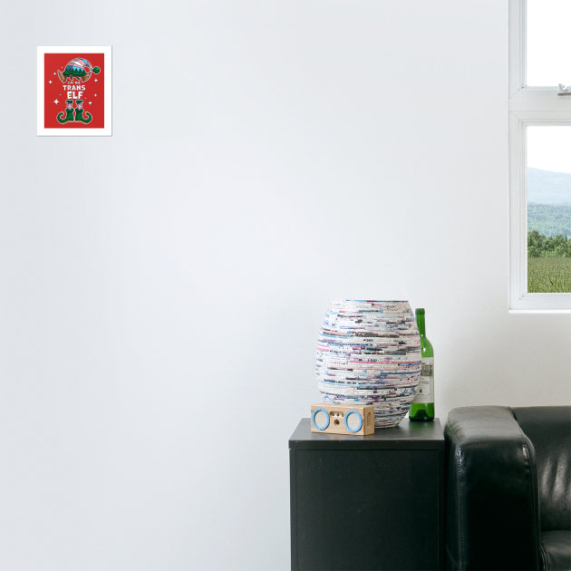 I'm The Trans Elf LGBTQ Transgender Elf Matching Christmas - Im The ...