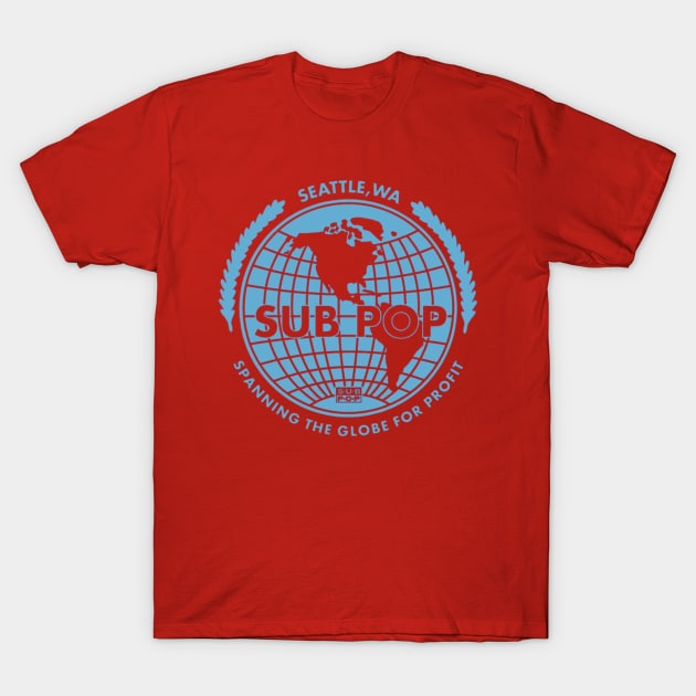 Sub Pop // Record Logo - Record Label - T-Shirt | TeePublic