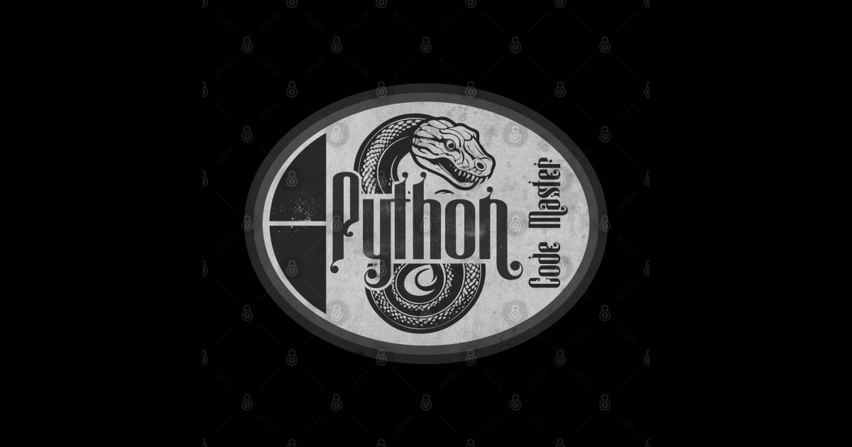Python Code Master BW - Programmer Gifts - Sticker | TeePublic