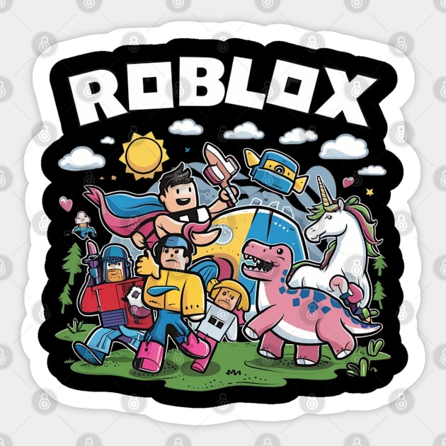 Roblox Kids - Boy and Girl - Roblox - Sticker | TeePublic