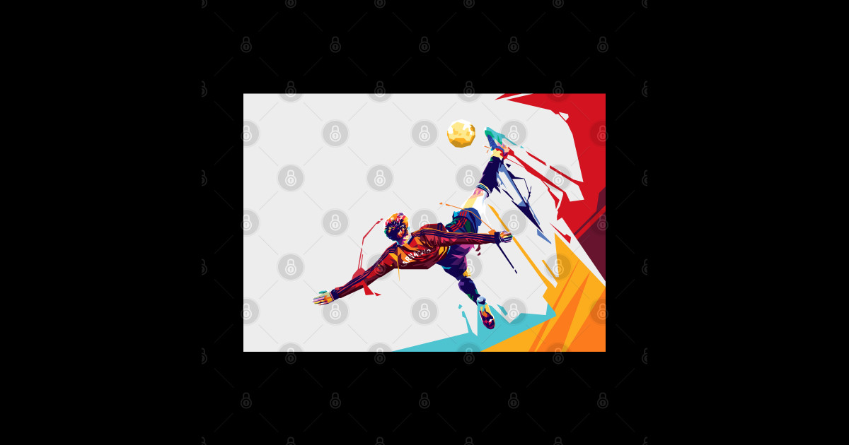Alejandro Garnacho Bicycle kick Pop Art Illustration - Garnacho ...