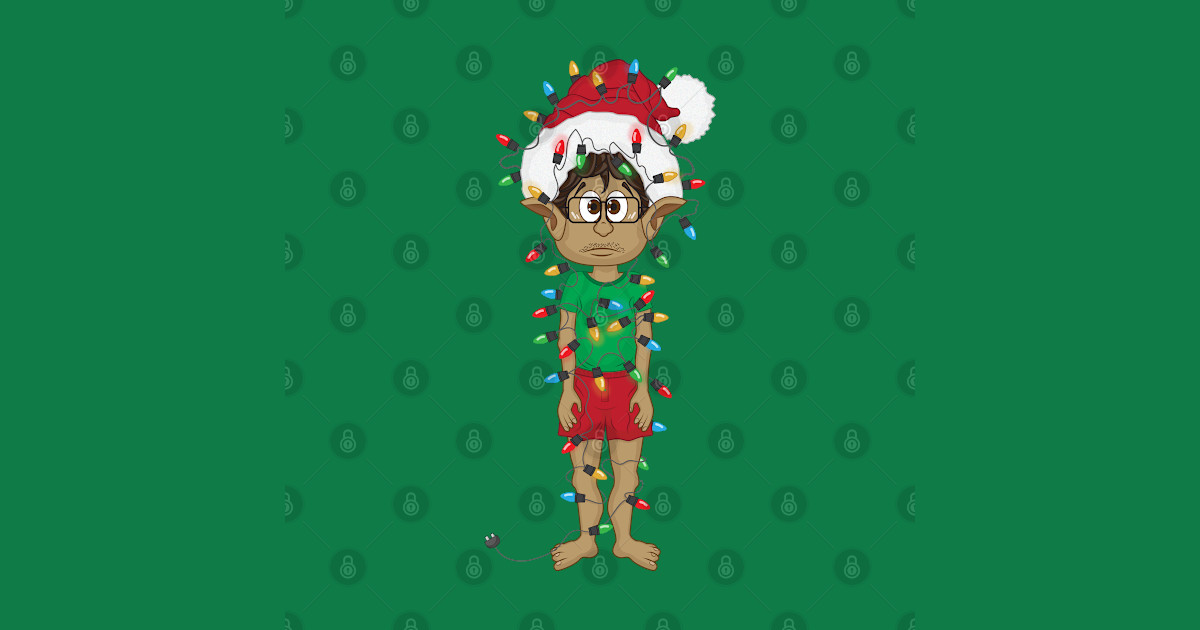 Joshua Elf is Decorating for the Holidays? - Elf Wrapped In Lights - T ...