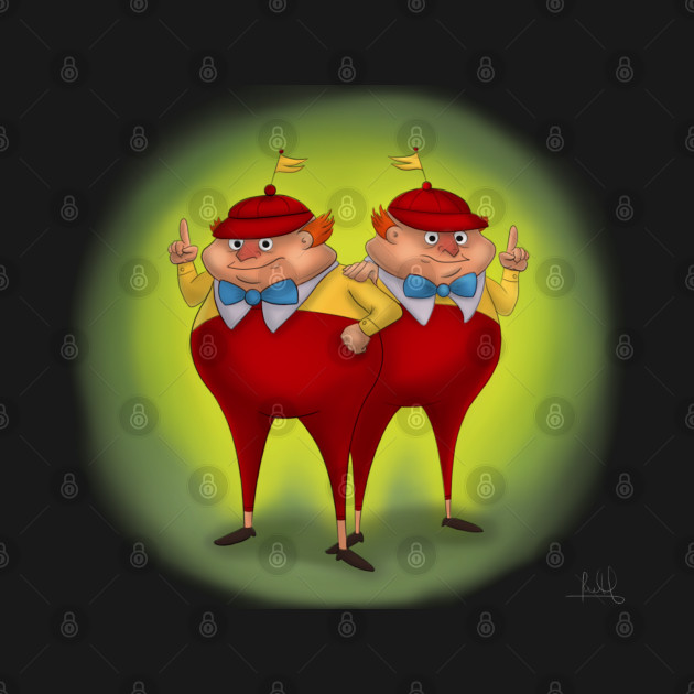 TweedleDee & TweedleDum - Alice In Wonderland - T-Shirt | TeePublic