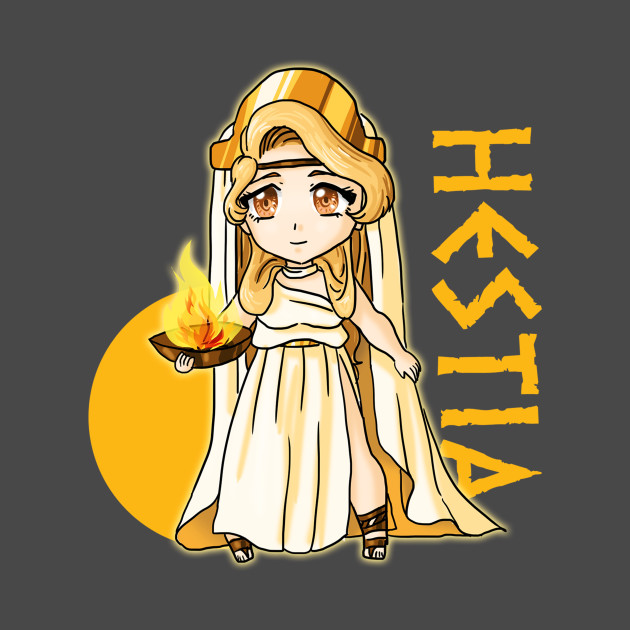 Hestia chibi - Greek Gods - T-Shirt | TeePublic