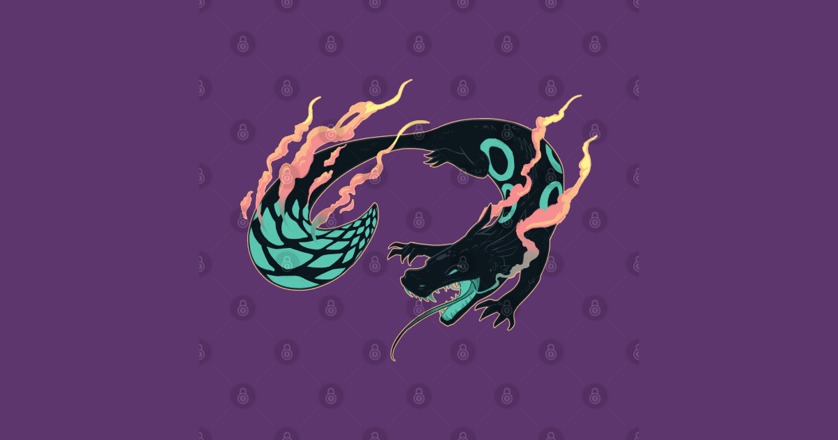 Cyan Lizard - Rain World - Rain World - T-Shirt | TeePublic