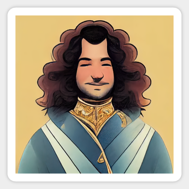 King Louis XIV | Comics style - Comics - Sticker | TeePublic