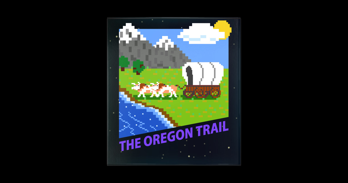 Retro Oregon Trail - Retro - Sticker | TeePublic