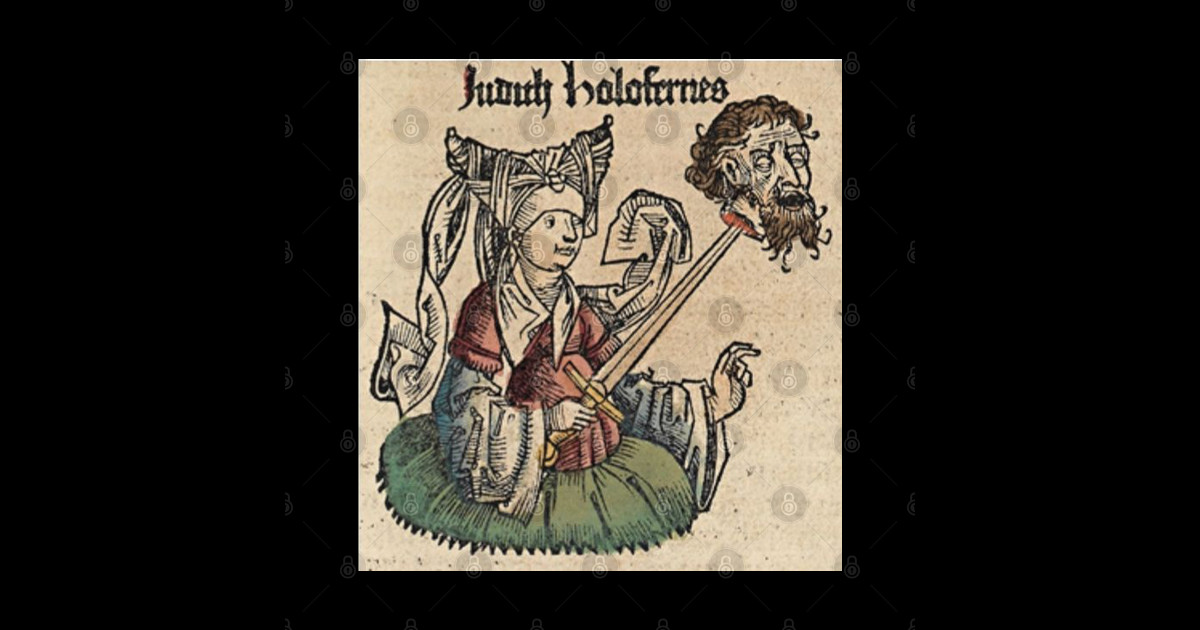 Medieval Creature Meme (Judith beheading Holofernes) - Mood - Sticker ...