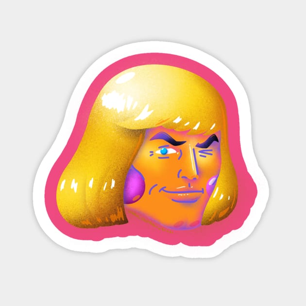 Popart Winking He-Man - He Man - Sticker | TeePublic