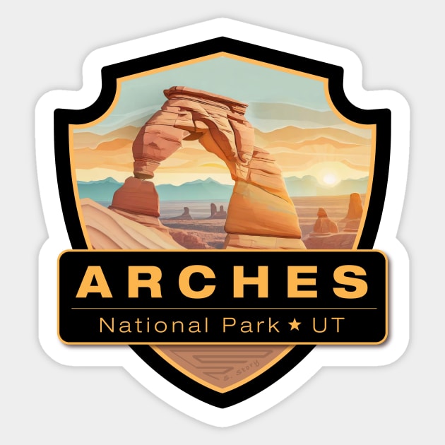Arches National Park - Arches - Sticker | TeePublic