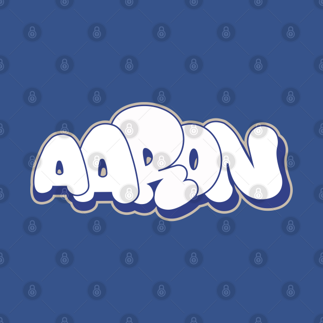 AARON Bubble letters graffiti style - Graffiti Letters - T-Shirt ...