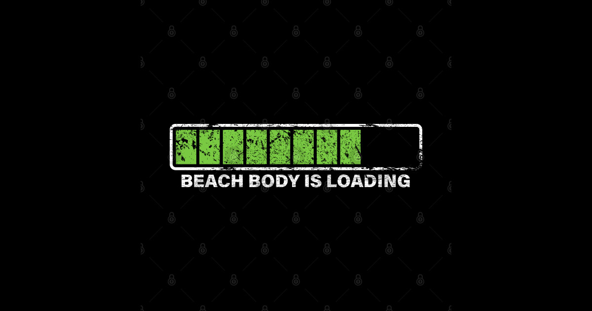 Beach Body Is Loading - Summer Body - Sticker | TeePublic