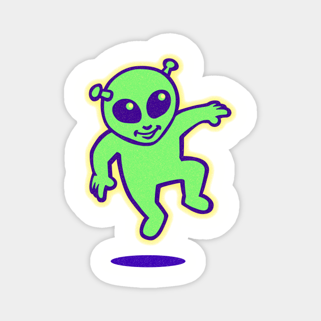 yoshi the alien v2 - Alien - Magnet | TeePublic