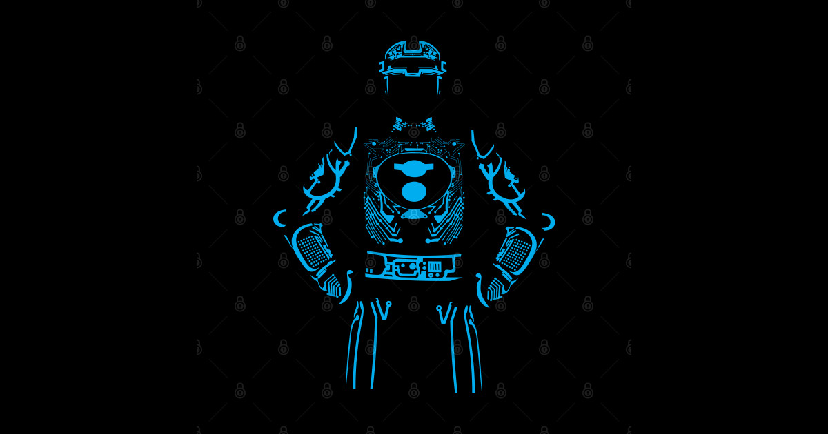 Glowing Outlines - Tron - Sticker | TeePublic