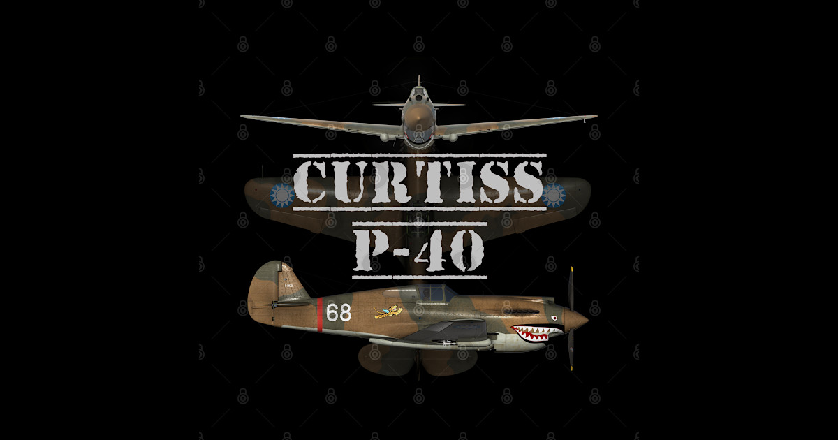 Curtiss P-40c - P40 Warhawk - Posters and Art Prints | TeePublic