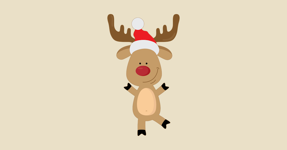 Dancing Rudolph Red Nosed Reindeer Merry Christmas - Christmas - T ...