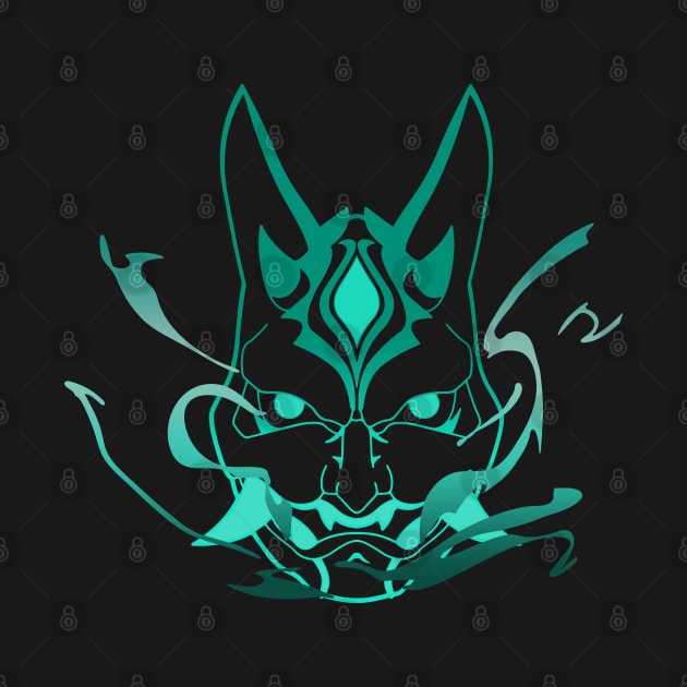Xiao Yaksha Mask - Genshin Impact Fan Art - Genshin Impact Xiao - T ...