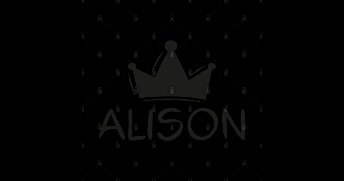 Alison name, Sticker design. - Alison - Sticker | TeePublic