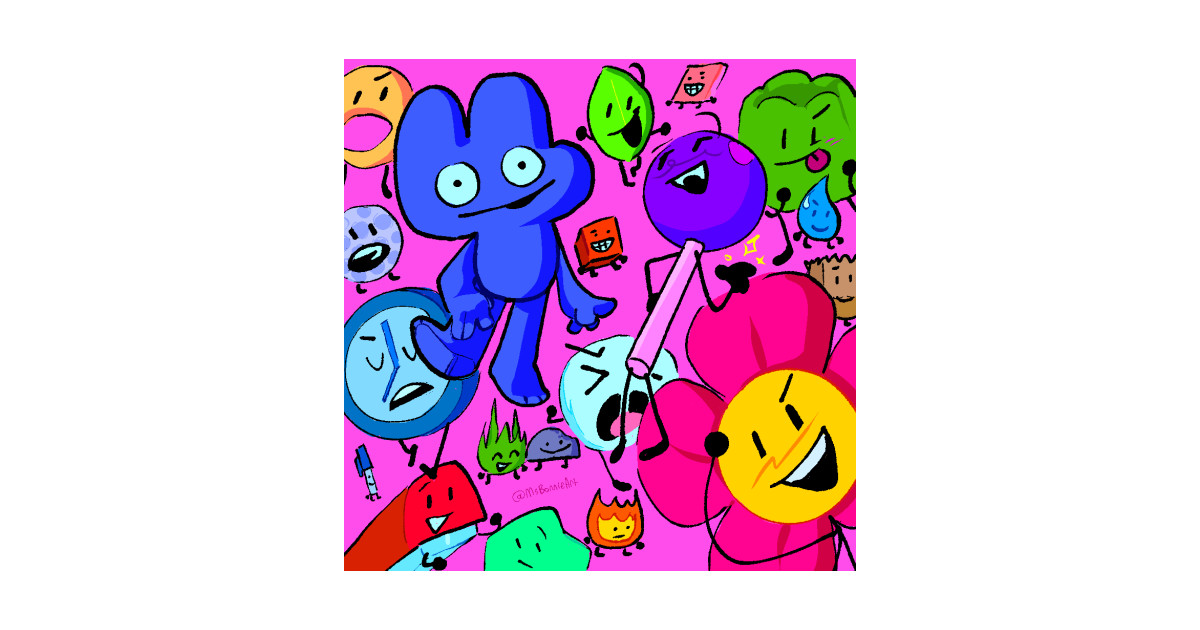 BFDI Character Mix - Bfb - T-Shirt | TeePublic