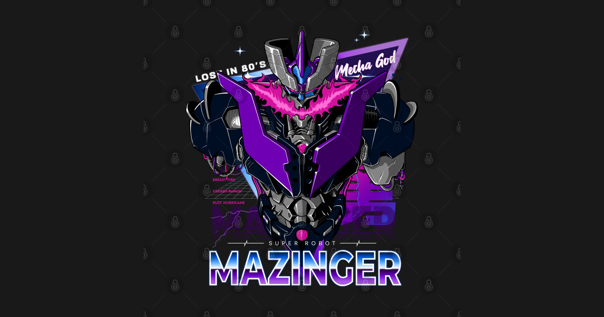 Synthwave Mecha God - Mecha - T-Shirt | TeePublic