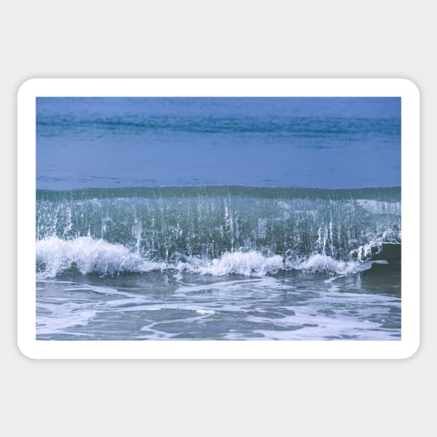 Tide Ocean Wave Sea Water Waves Blue Tones - Ocean - Sticker | TeePublic