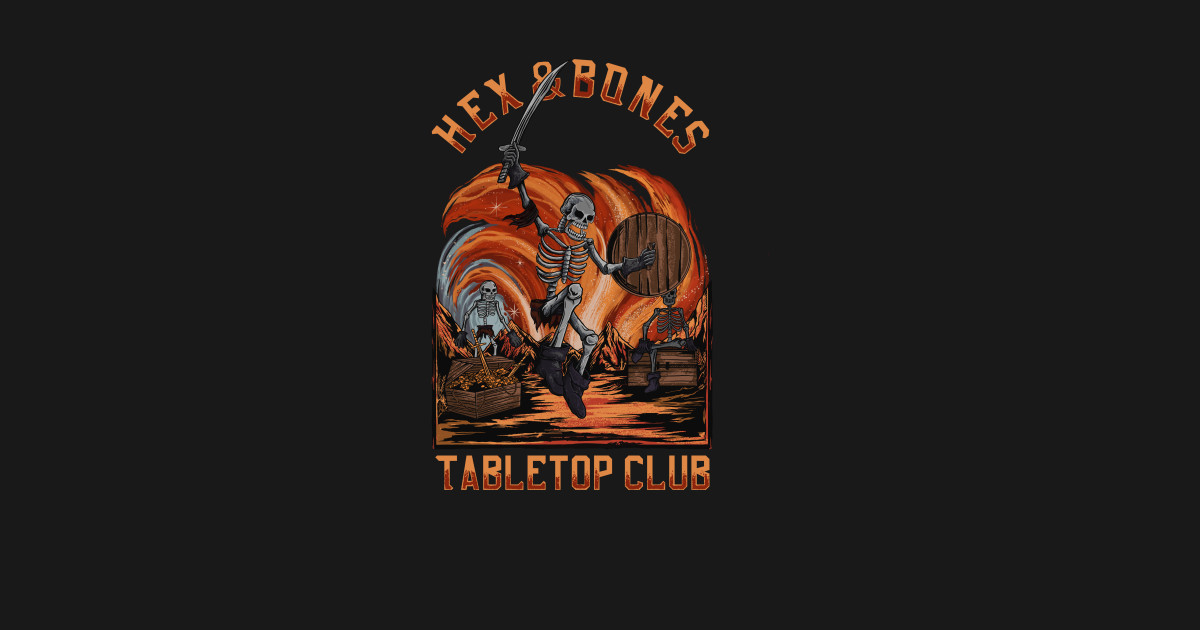 Bonesey - Hex & Bones TTC - Vintage Rpg - T-Shirt | TeePublic