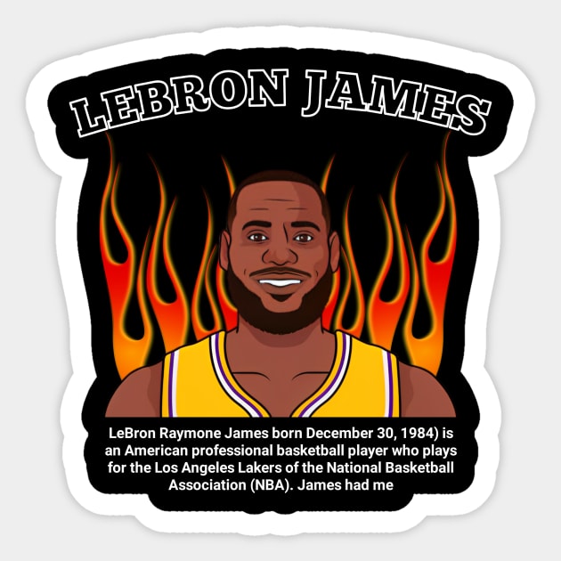 lebron james - Lebron James - Sticker | TeePublic