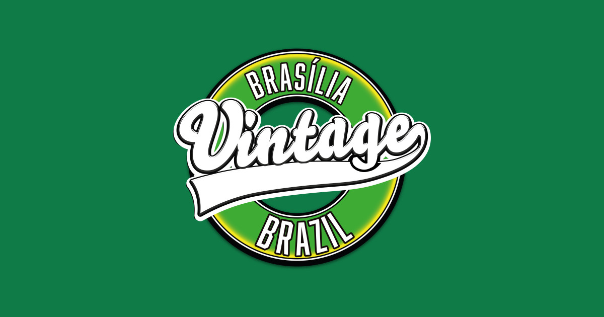 Brasília Brazil vintage logo - Braslia Brazil Vintage Logo - T-Shirt ...