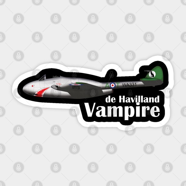 de Havilland Vampire FB.5 - Vampire Fb5 - Sticker | TeePublic